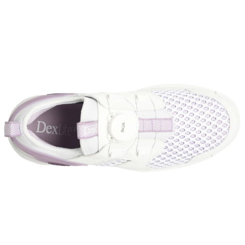 Dexter Women's DexLite Pro BOA White/Lavender Bowling Shoes