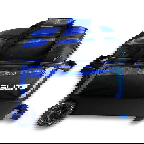 Elite Deluxe Double Bowling Bag Blue