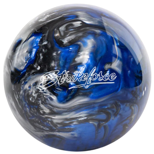 KR Strikeforce Polyester Blue/Black/Silver Bowling Ball