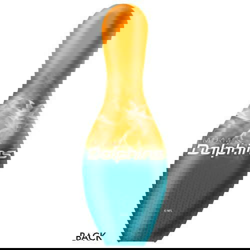 KR Strikeforce NFL on Fire Pin Miami Dolphins Bowling Pin